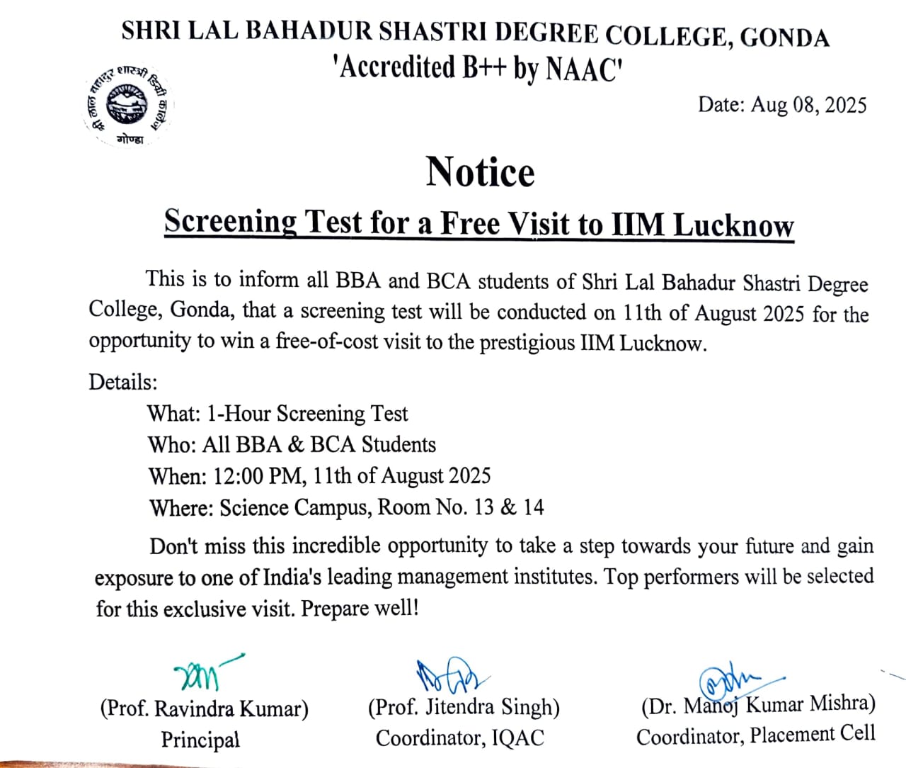 S.L.B.S. Degree College